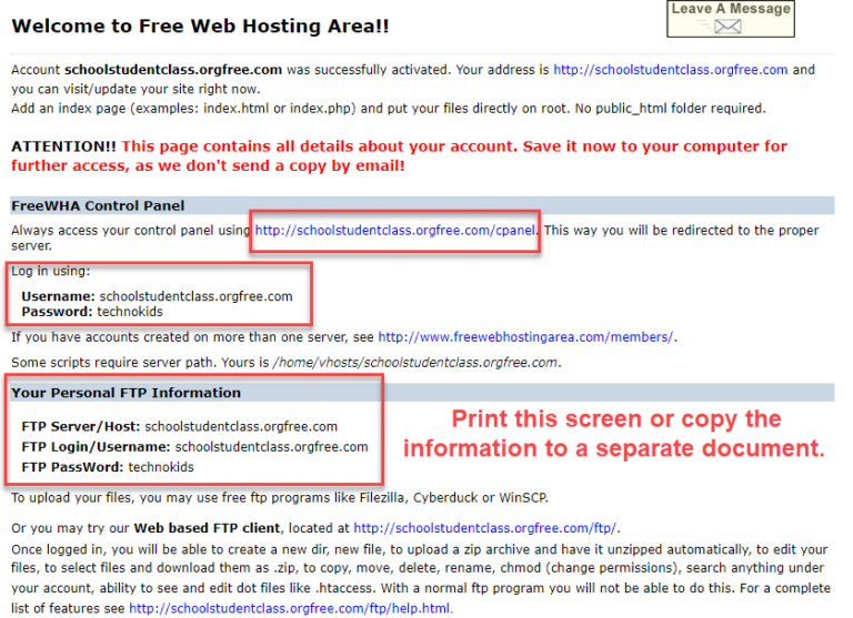 How to Use a Free Web Host to Teach HTML to Beginners - TechnoKids Blog